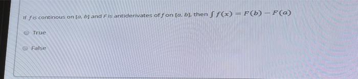 Solved of fis continous on [a b] and Fis antiderivates off | Chegg.com