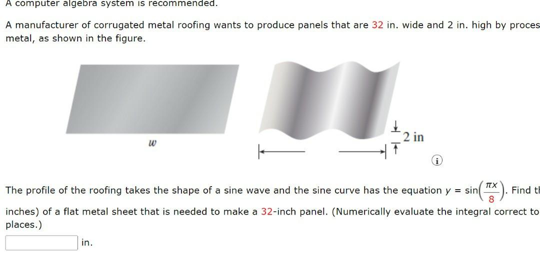 Solved A computer algebra system is recommended. A | Chegg.com