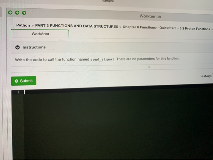Solved Abone Workbench Python > PART 3 FUNCTIONS AND DATA | Chegg.com
