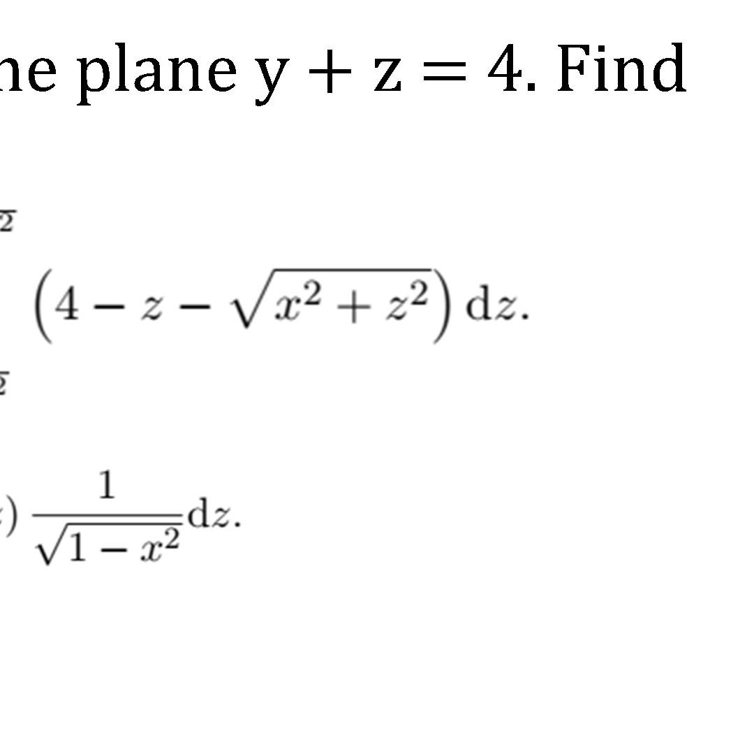 Solved Question 14. Let I=∬S(y−x2+z2)dS, where S is the part | Chegg.com Solved Question 14. Let I=∬S(y−x2+z2)dS, where S is the part | Chegg.com