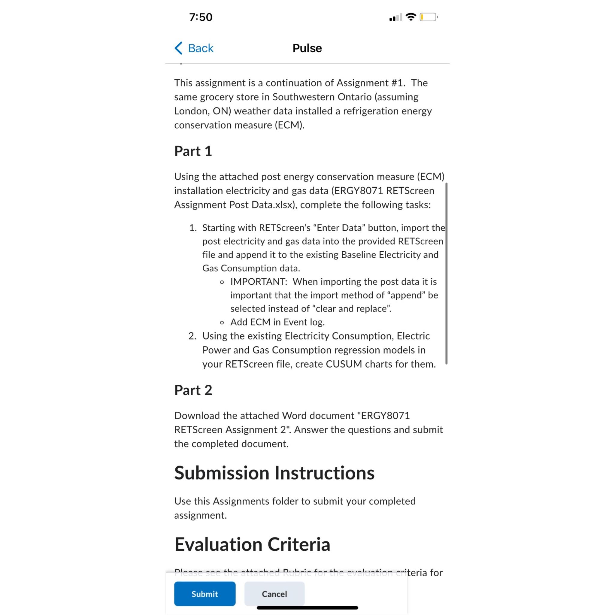 Solved 7:50.. ↷ ,BackPulseThis assignment is a continuation | Chegg.com