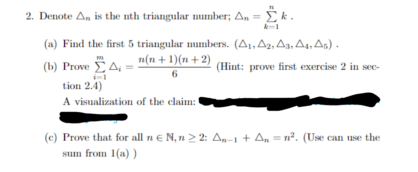 Denote Geotriangle N Is The Nth Triangular Number 