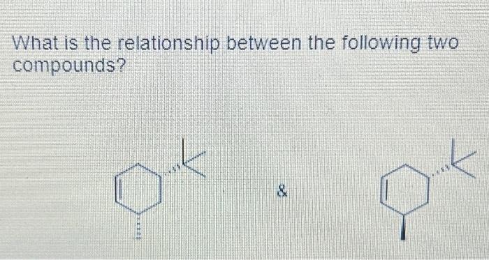 Solved What is the relationship between the following two | Chegg.com