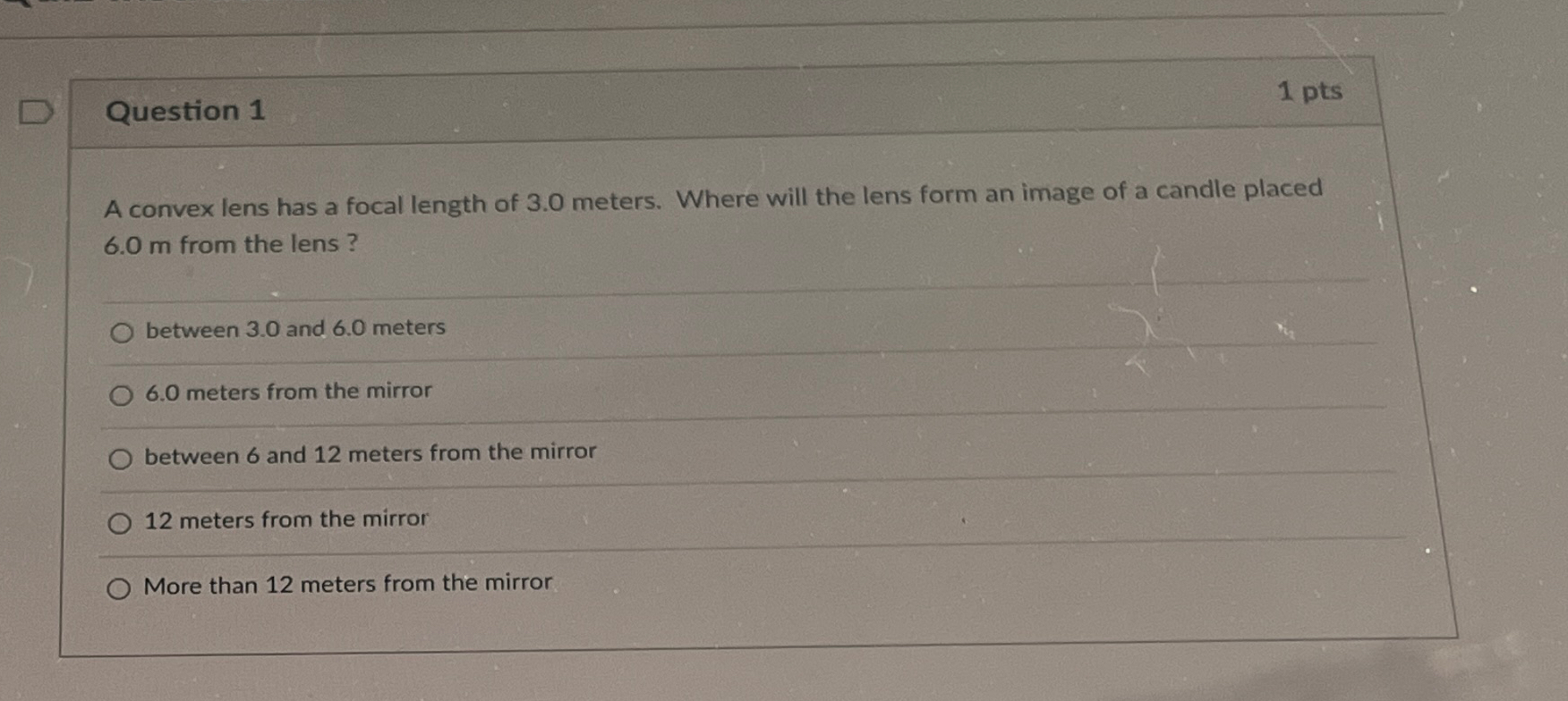 Solved Question 11 ﻿ptsA convex lens has a focal length of | Chegg.com