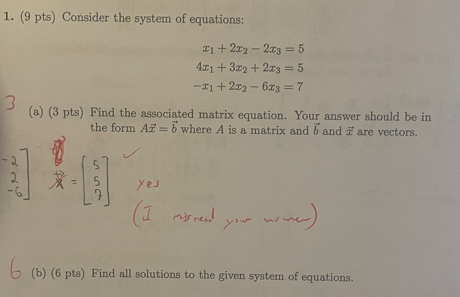 Solved (9pts) ﻿Consider the system of | Chegg.com