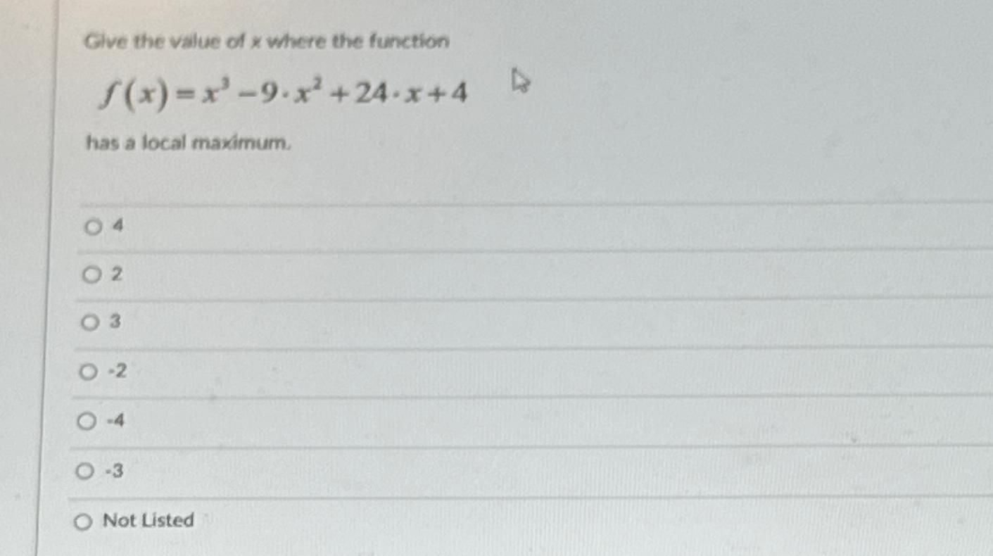 Solved Give the value of x ﻿where the | Chegg.com