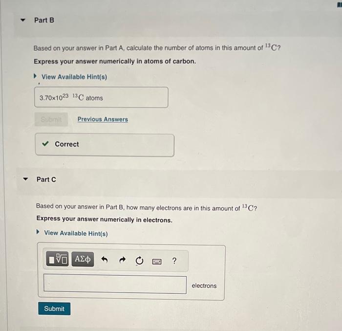 Solved Based on your answer in Part A, calculate the number | Chegg.com