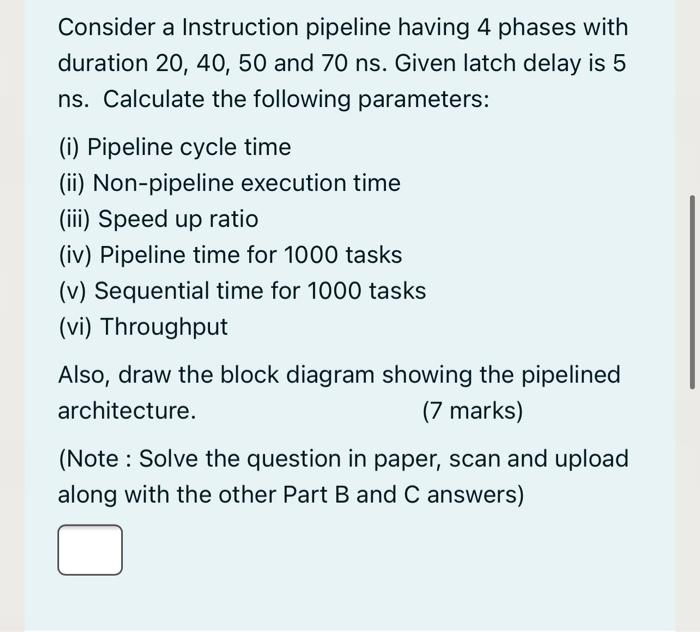 Solved Consider a Instruction pipeline having 4 phases with | Chegg.com
