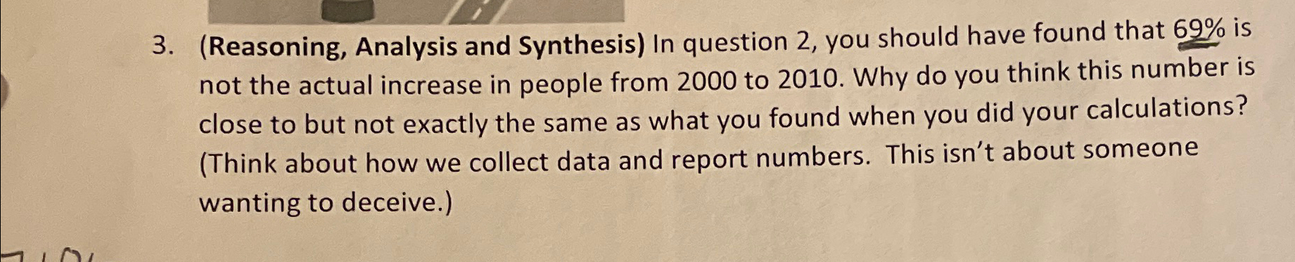 Solved (Reasoning, ﻿Analysis and Synthesis) ﻿In question 2 , | Chegg.com