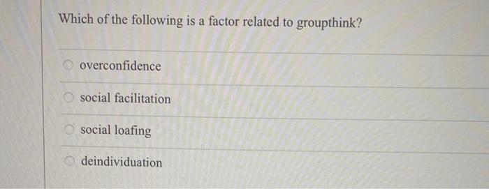 Solved Which of the following is a factor related to | Chegg.com