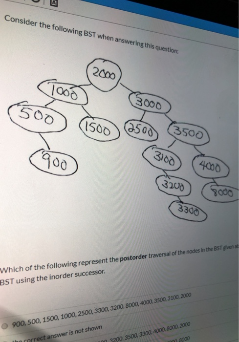 Solved Consider the following BST when answering this | Chegg.com