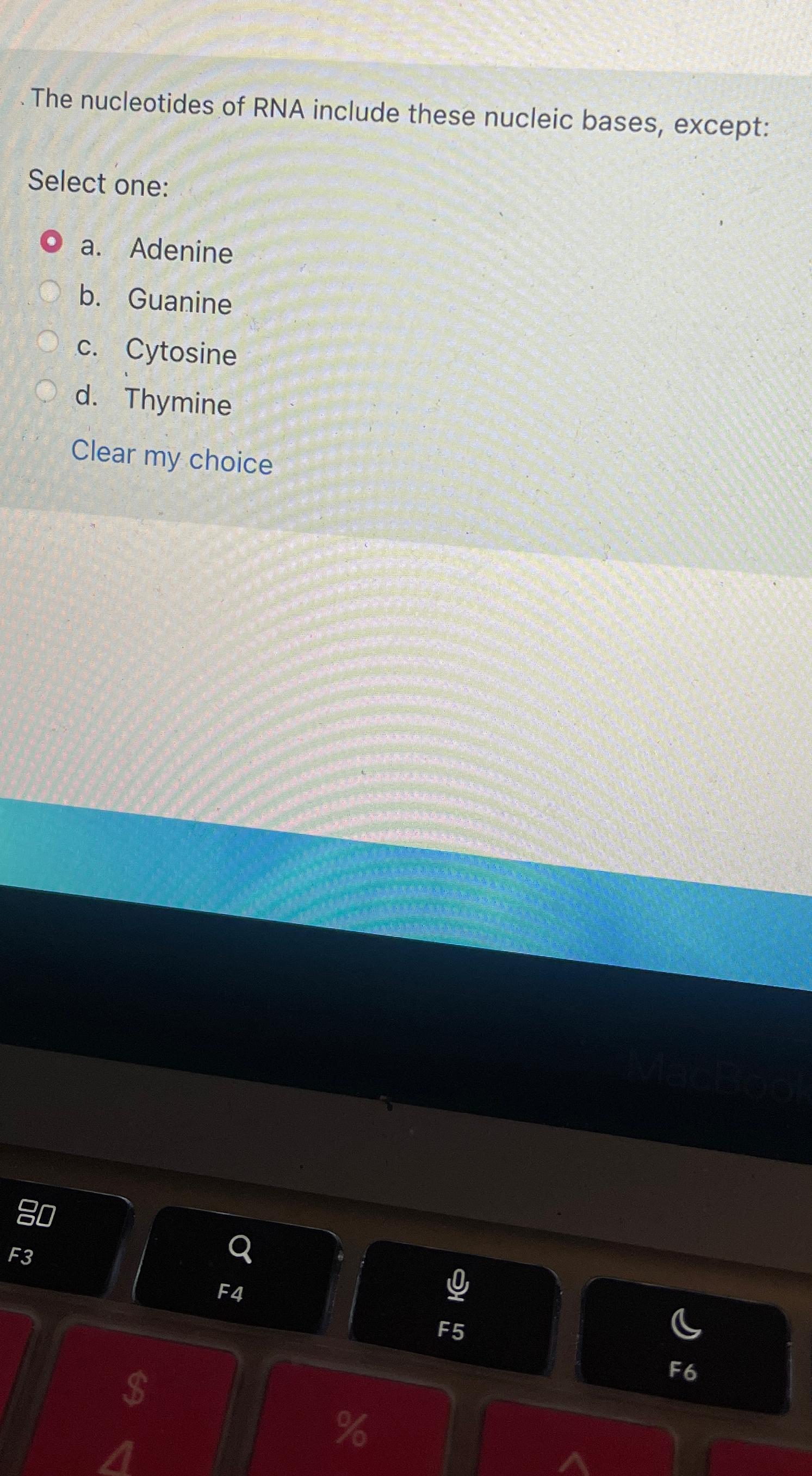 Solved The nucleotides of RNA include these nucleic bases, | Chegg.com
