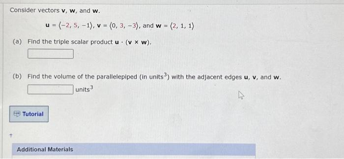 Solved Consider vectors \\( \\mathbf{v}, \\mathbf{w} \\), | Chegg.com