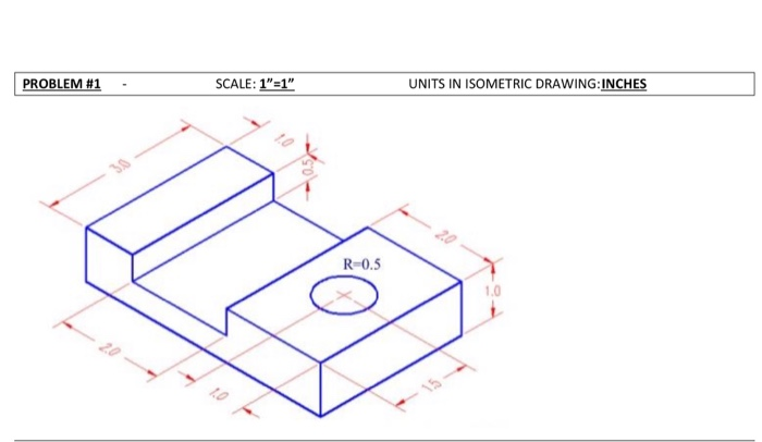 Solved INSTRUCTIONS: 1. Develop the TOP, FRONT and RIGHT | Chegg.com