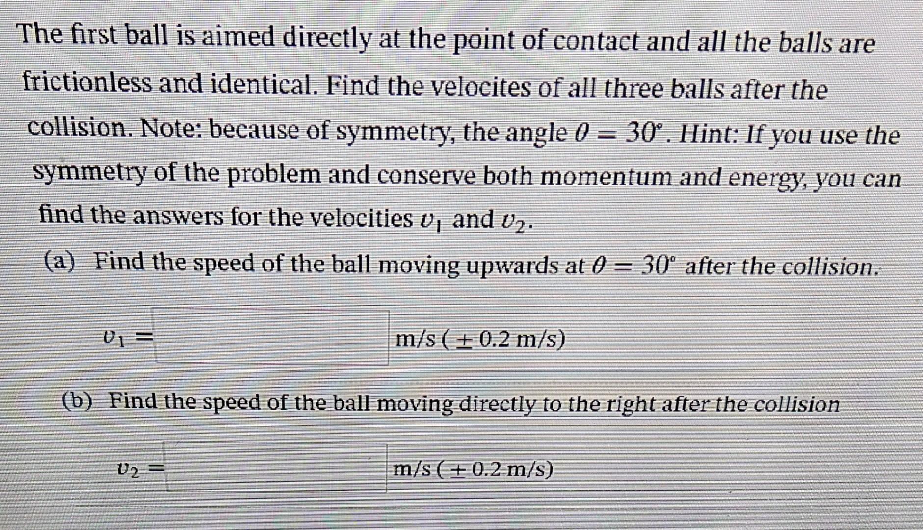 Solved 15−4 A ball with an initial speed of v0=9.4 m/s | Chegg.com