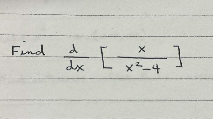 Solved Find dxd[x2−4x] | Chegg.com