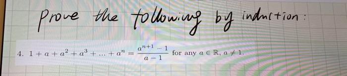 Solved prove the following by induction | Chegg.com