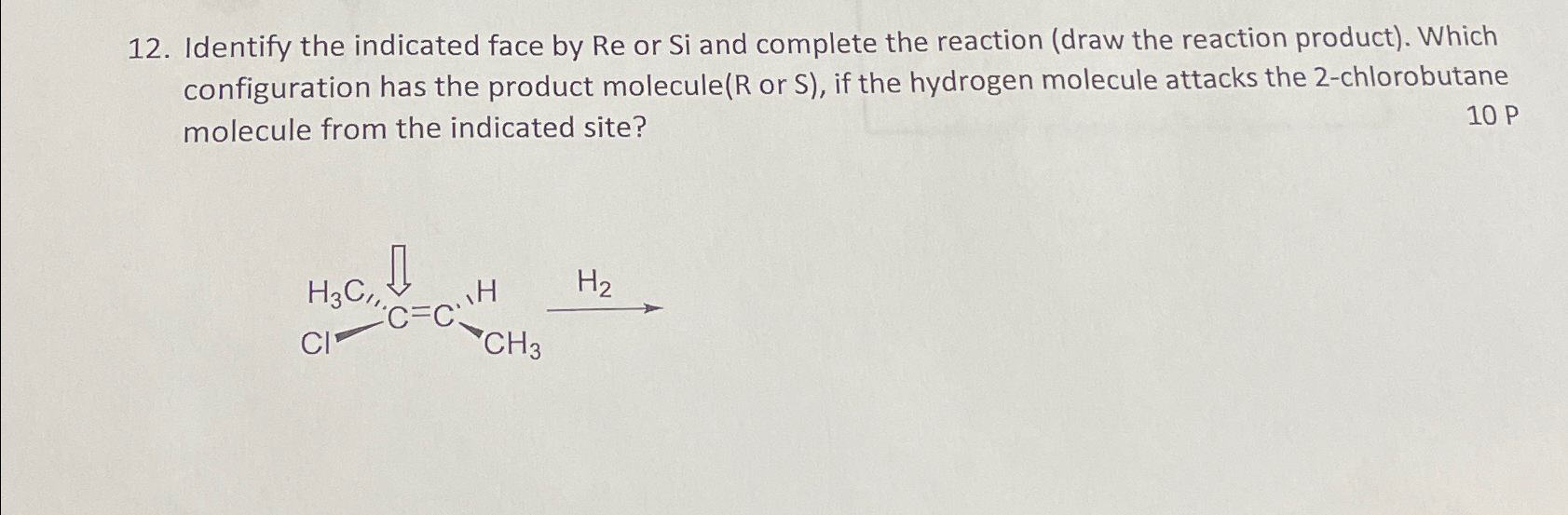 Solved Identify the indicated face by Re or Si and complete | Chegg.com