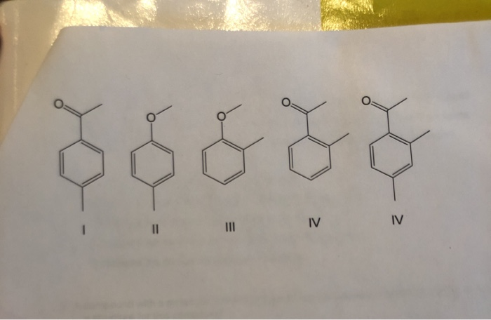 Solved 5. Which of the following compounds is consistent | Chegg.com