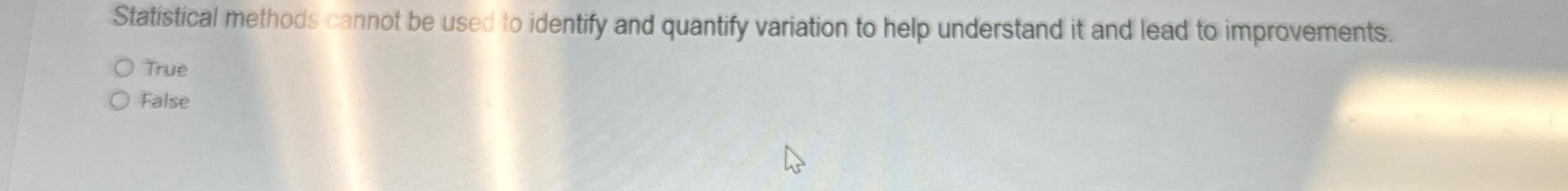 Solved Statistical methods cannot be used to identify and | Chegg.com