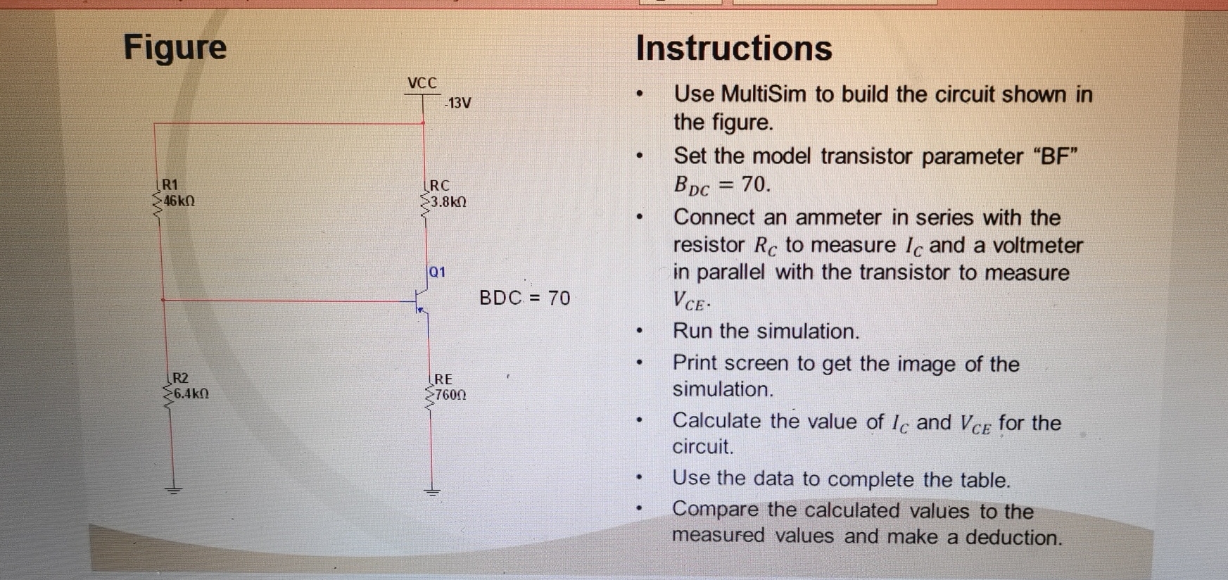Solved FigureInstructionsUse MultiSim to build the circuit | Chegg.com
