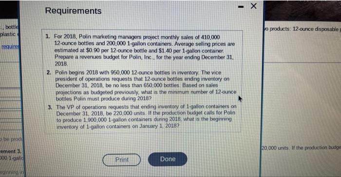 Solved rousable phasfic contaniners. Read the hequiturnects. | Chegg.com