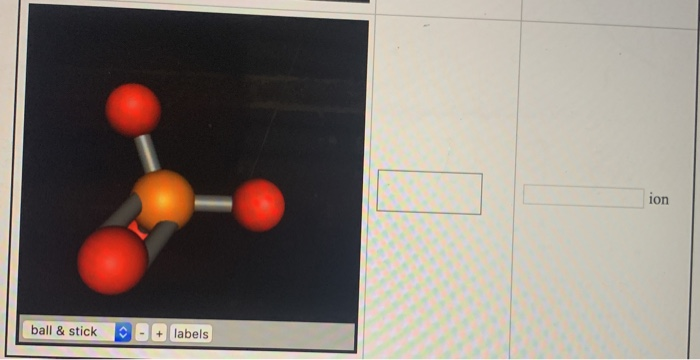 The models in the following table represent ions that | Chegg.com
