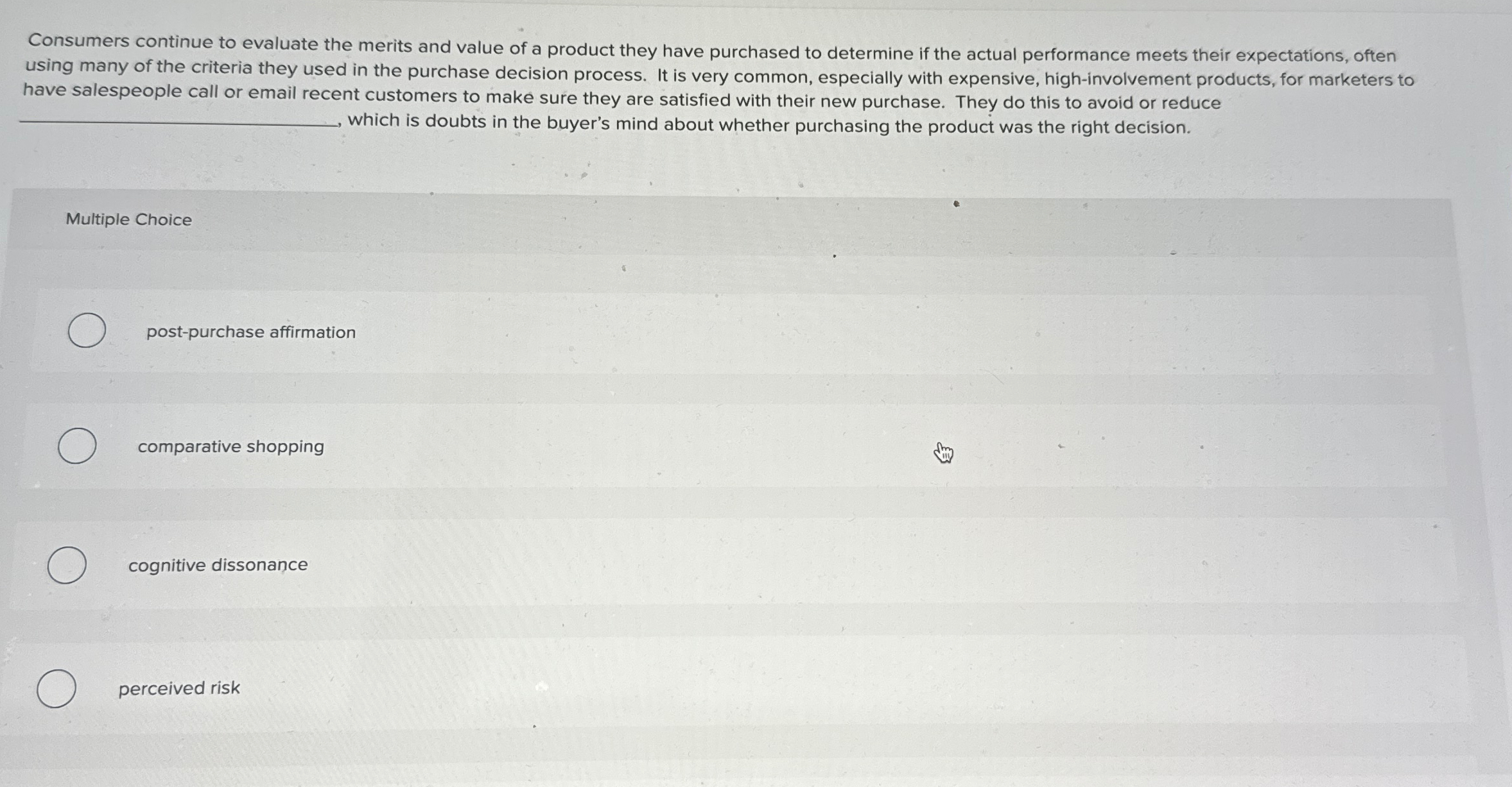 Solved Consumers continue to evaluate the merits and value | Chegg.com