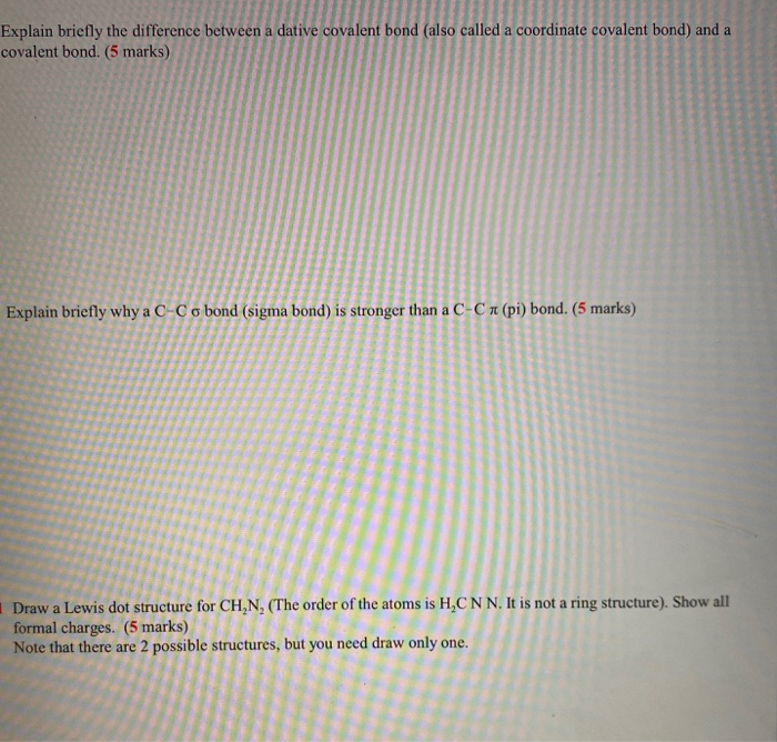 Solved Explain briefly the difference between a dative | Chegg.com