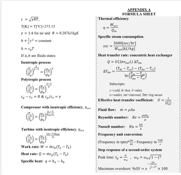 Solved Question 4: THERMOFLUIDS - THERMODYNAMIC CYCLES Brief | Chegg.com