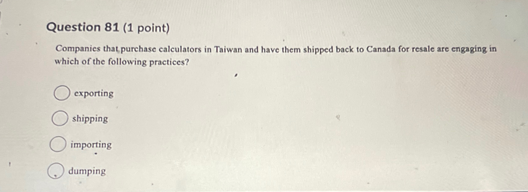 Solved Question 81 (1 ﻿point)Companies that purchase | Chegg.com