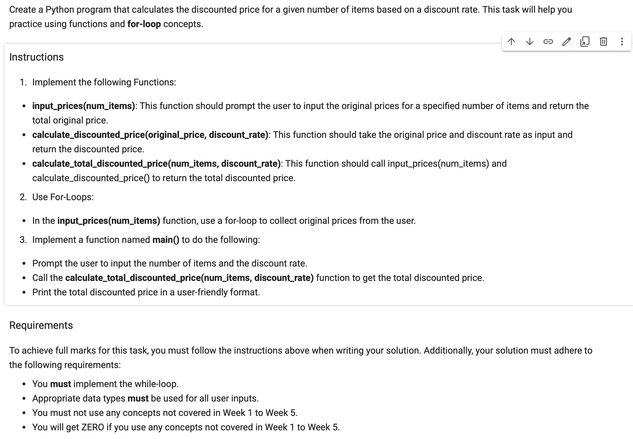 Solved Task ﻿create A Python Program That Calculates The 3023