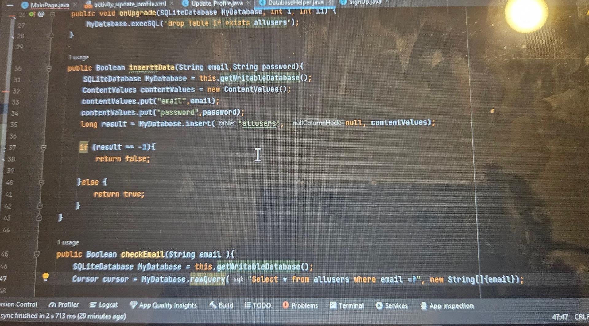 Solved Please help, I would like to write android studio | Chegg.com