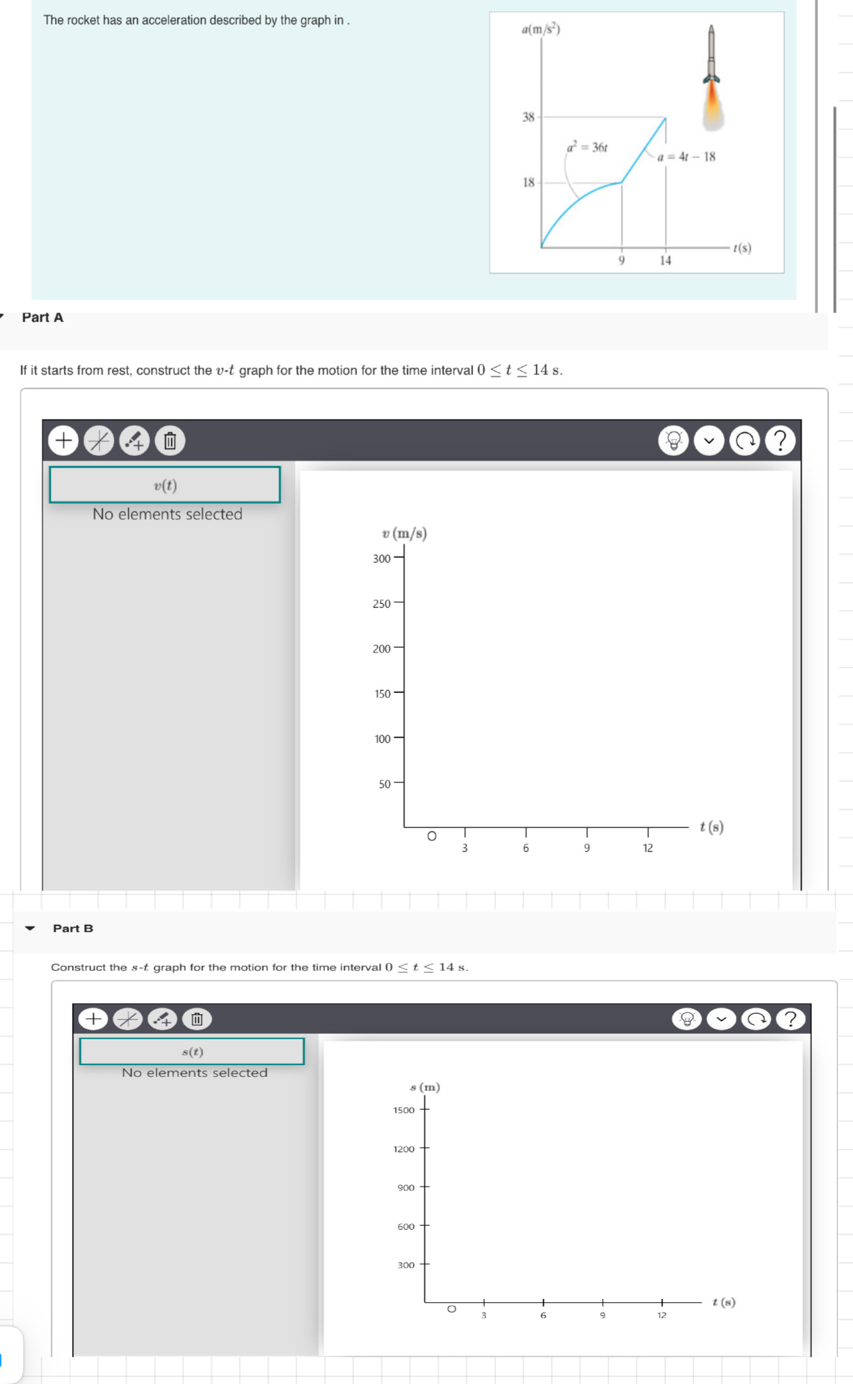 Solved Construct the s-t ﻿graph for the motion for the time | Chegg.com