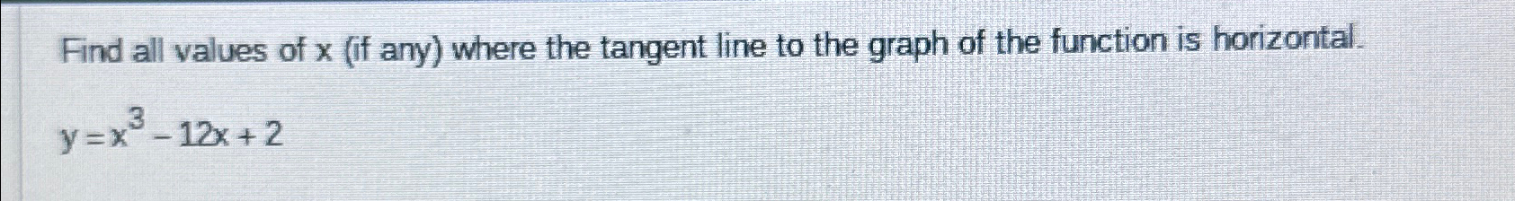 Solved Find all values of x (if any) ﻿where the tangent line | Chegg.com