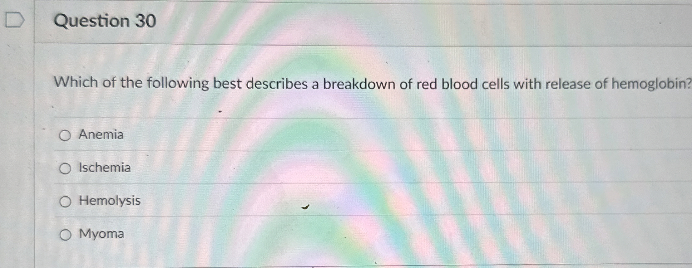Solved Question 30Which of the following best describes a | Chegg.com