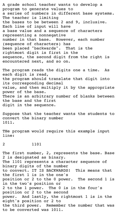 Solved A grade school teacher wants to develop a program to | Chegg.com