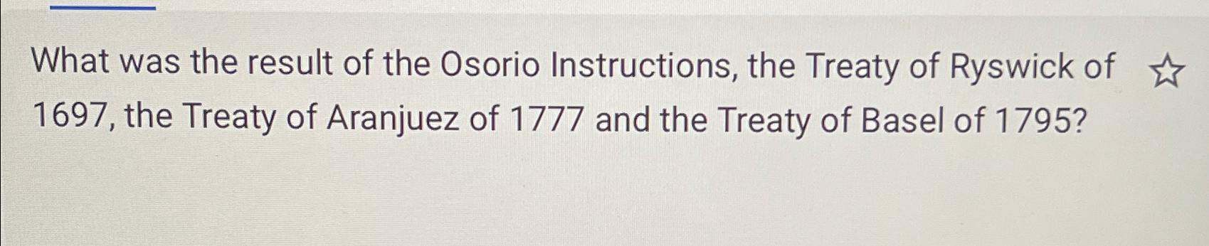 What was the result of the Osorio Instructions, the | Chegg.com