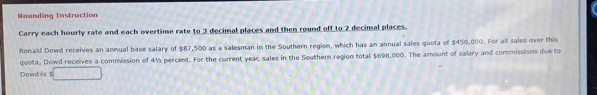 Solved Rounding InstructionCarry each hourly rate and each | Chegg.com