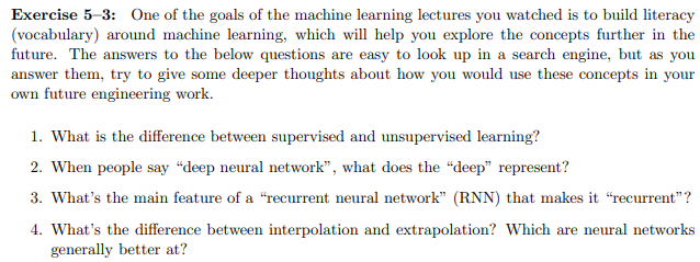 Solved Exercise 5-3: One of the goals of the machine | Chegg.com