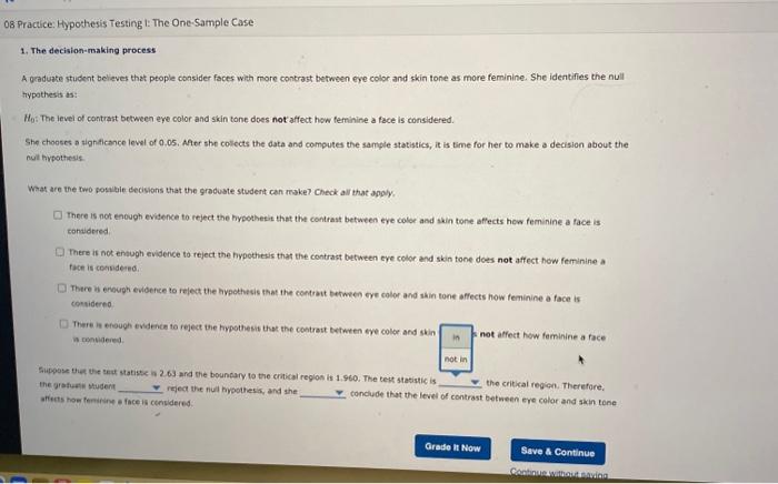 Solved 1. The decision-making process A graduate student | Chegg.com