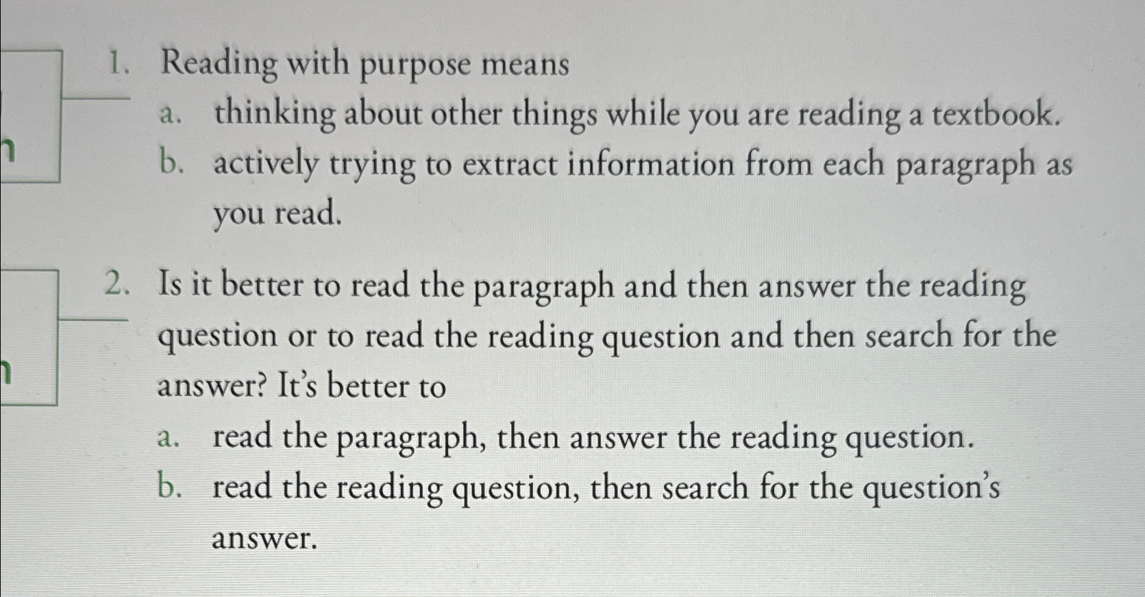 Solved Reading with purpose meansa. ﻿thinking about other | Chegg.com