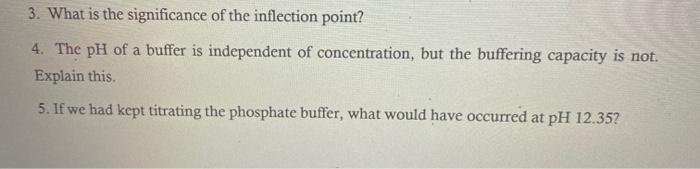 Solved 3. What is the significance of the inflection point? | Chegg.com