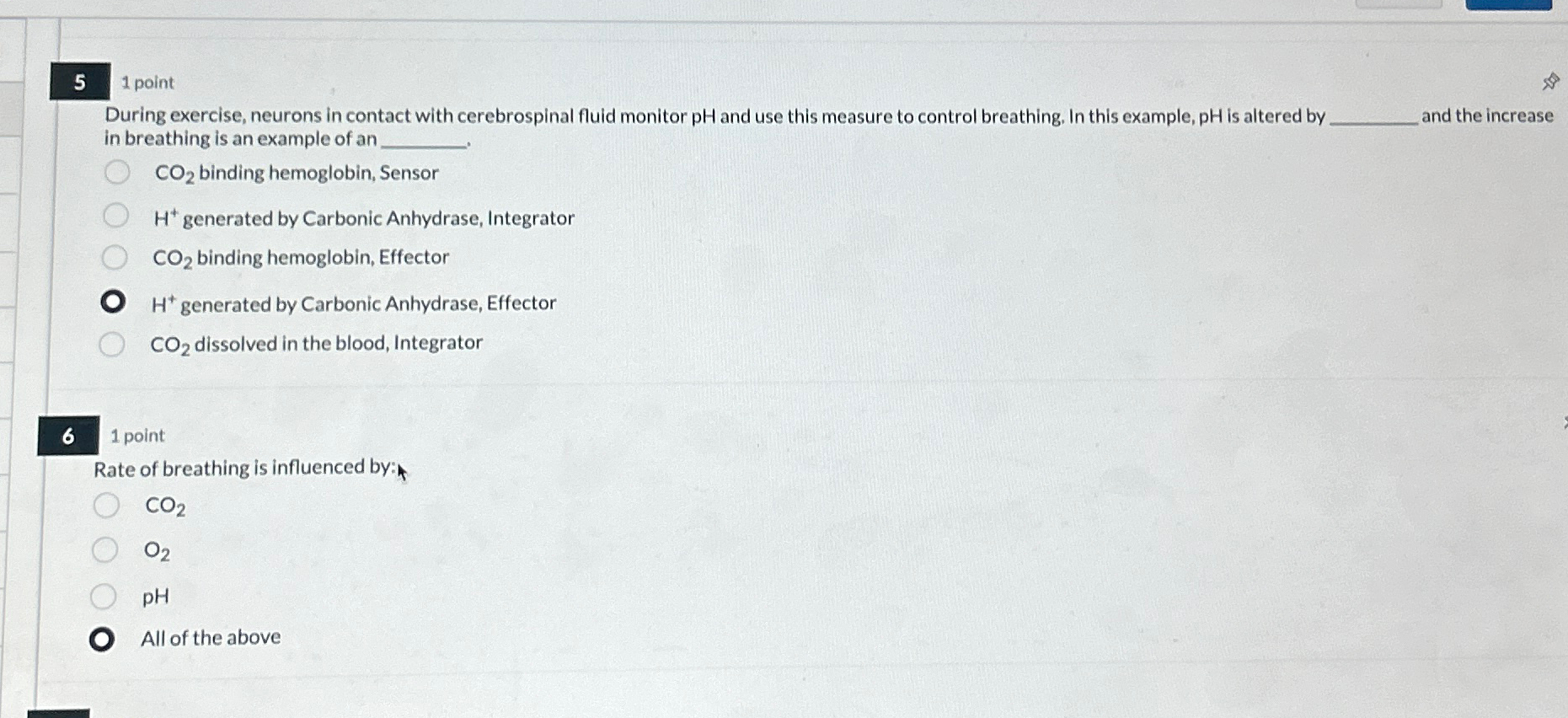Solved 51 ﻿pointDuring exercise, neurons in contact with | Chegg.com