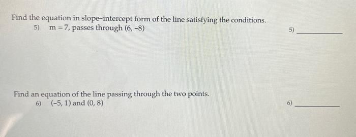 Solved Complete the table for the equation. 1) y + 4x = -3 9 | Chegg.com