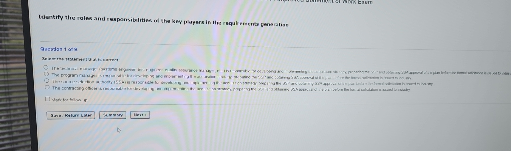 Solved Identify the roles and responsibilities of the key | Chegg.com