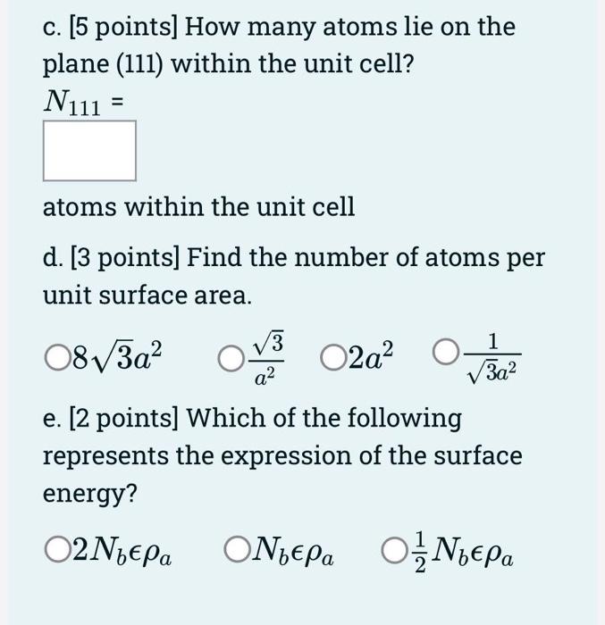 Solved [20 points] Consider a Body Centered Cubic (BCC) | Chegg.com