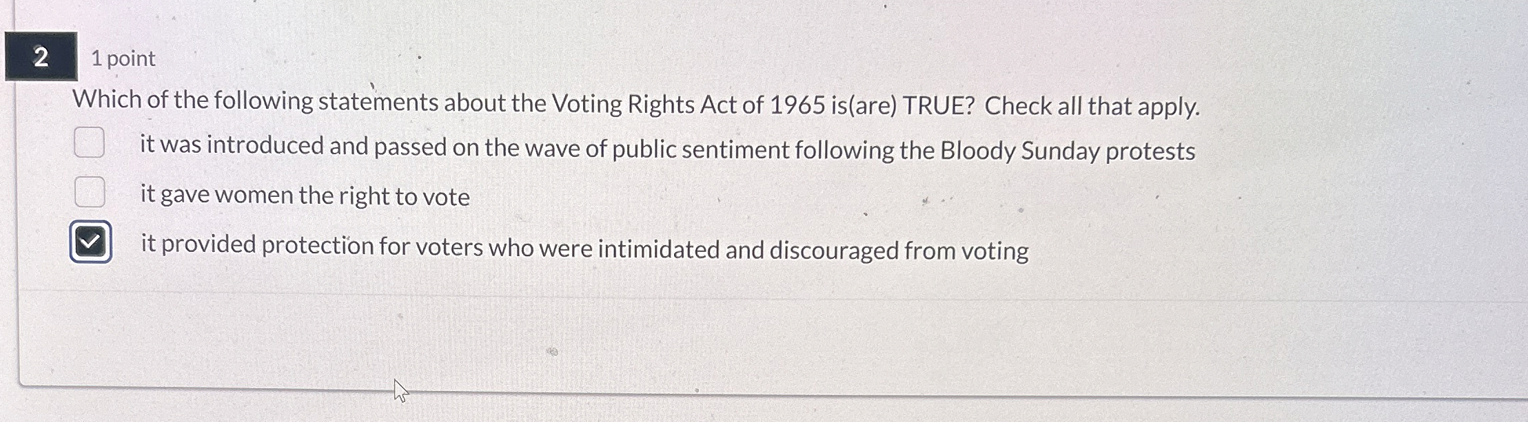 Solved 21 ﻿pointWhich of the following statements about the | Chegg.com