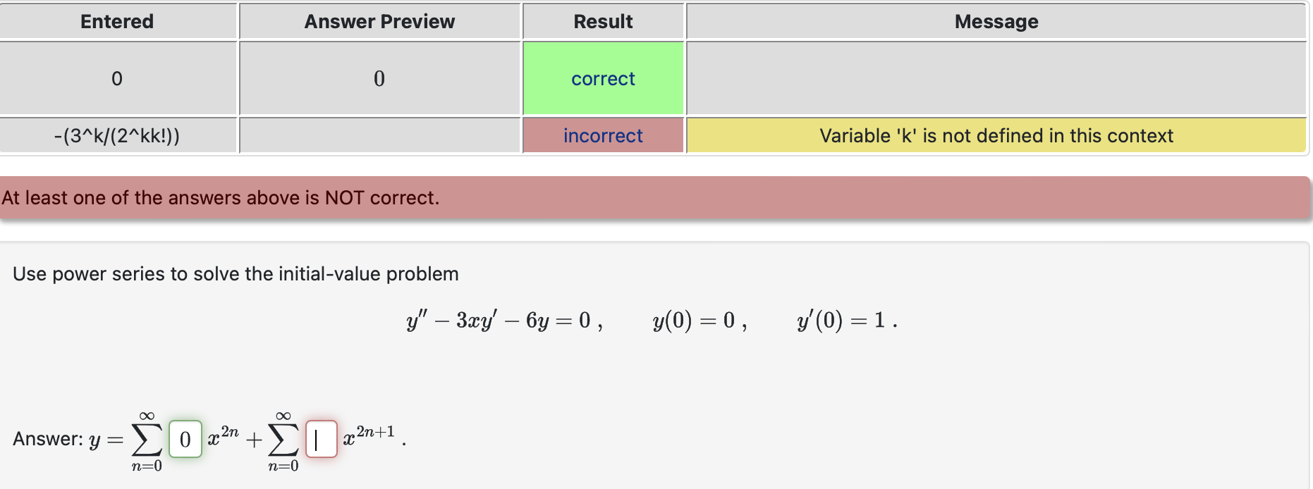 Solved Use power series to solve the initial-value problem | Chegg.com