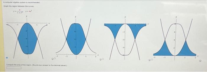 Solved A computer algebra system is requiredGraph the region | Chegg.com